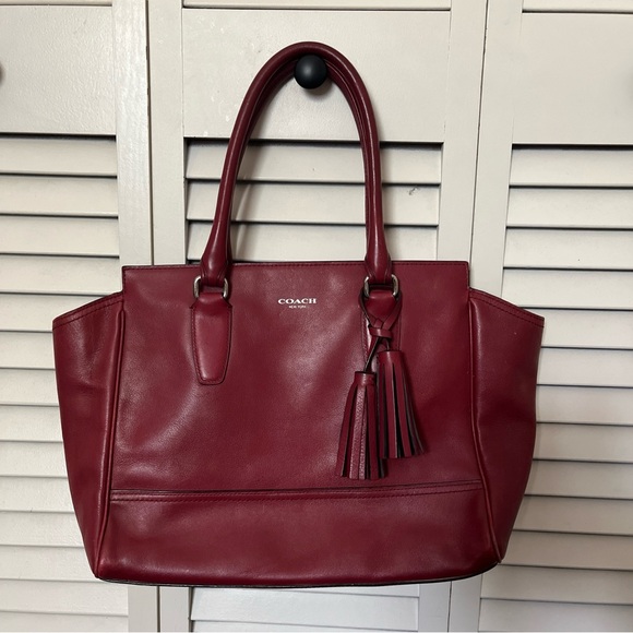 Coach | Bags | Coach 989 Leather Legacy Medium Candace Carryall ...